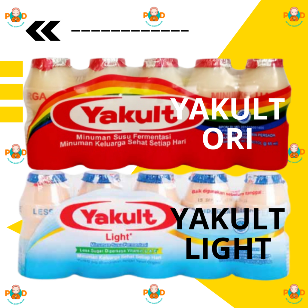 Jual 5 BOTOL x 65ML YAKULT LIGHT LESS SUGAR / YAKULT MERAH / MINUMAN ...
