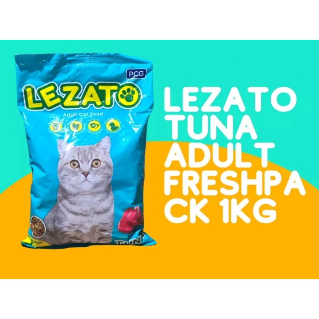 Jual lezato 1kg freshpack Makanan kucing kering lezato 1 kg | Shopee ...