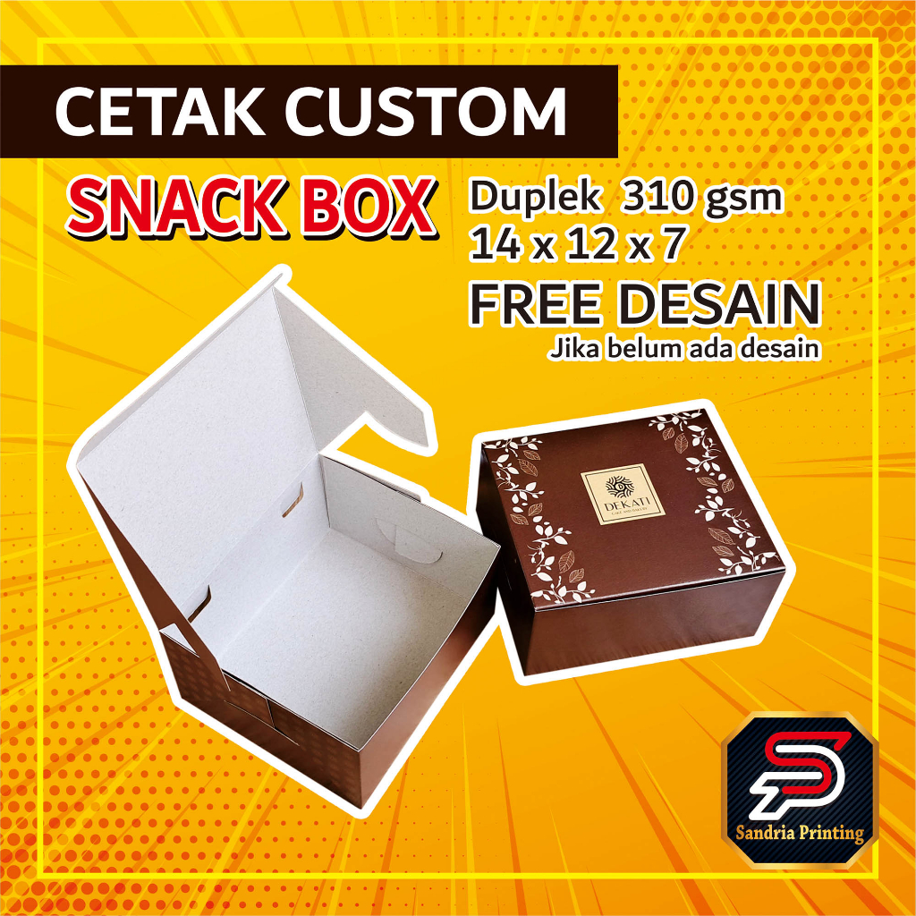Jual KARDUS SNACK CUSTOM / MERK SENDIRI | Shopee Indonesia
