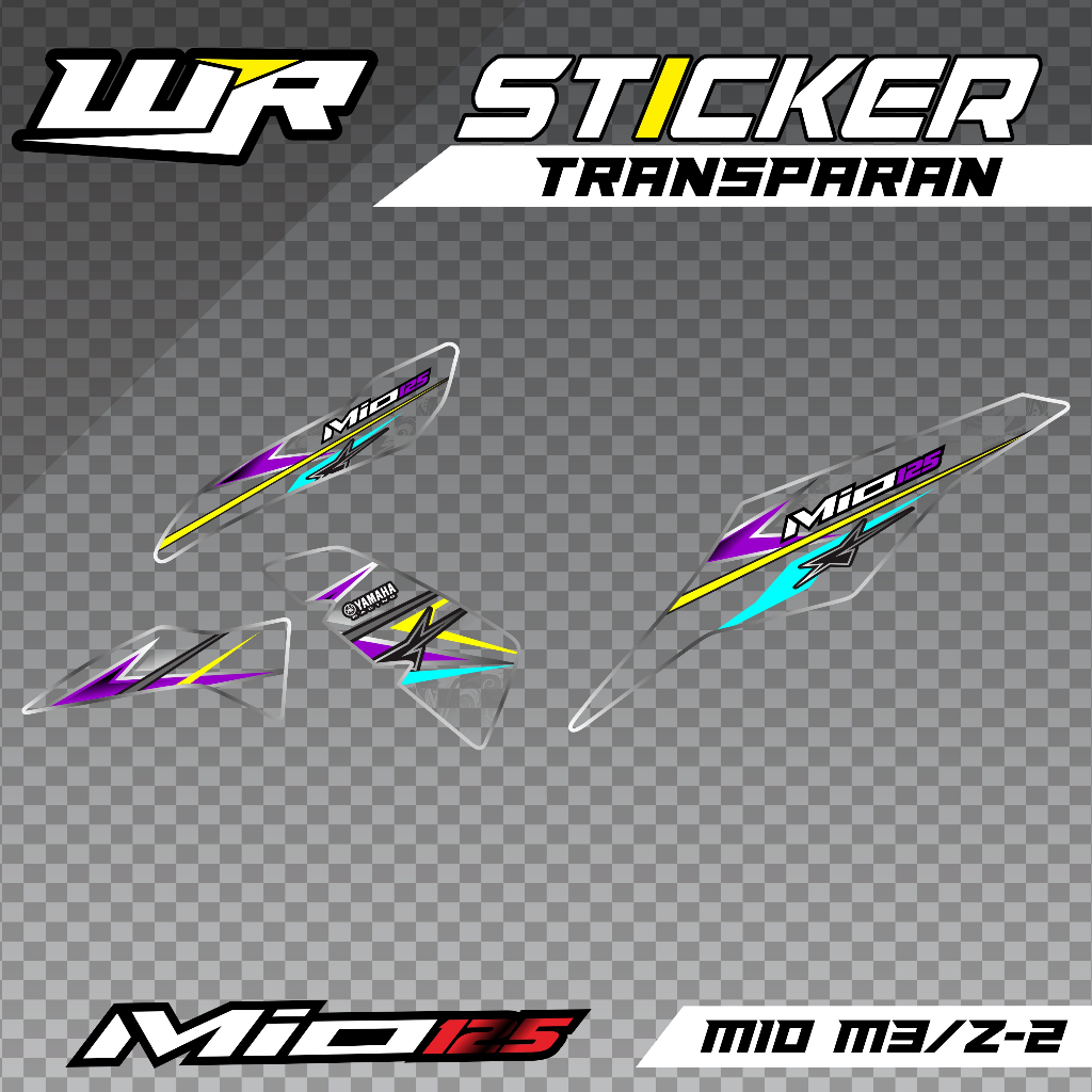 Jual Stiker Transparan Mio M3 / Z Sticker Striping List Variasi MIO 125 ...