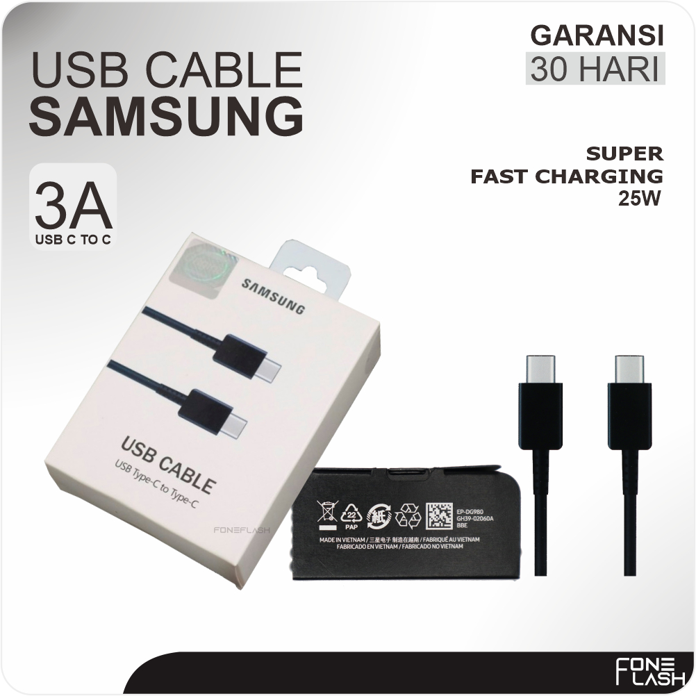 Jual Kabel data Samsung tipe c ke Usb type c original 100%/ Super fast ...