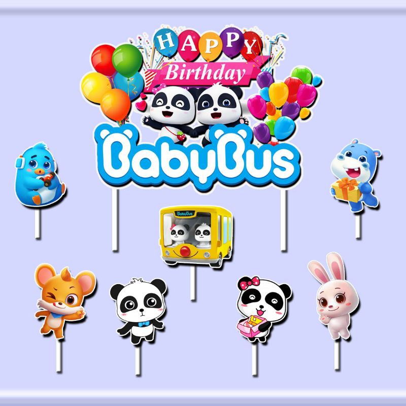 Jual Cake Topper Babybus happy birthday | Shopee Indonesia