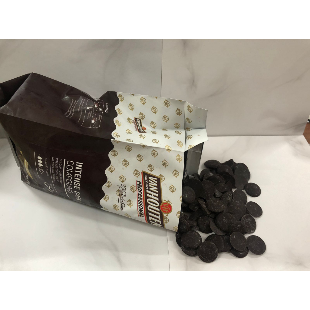 Jual VAN HOUTEN INTENSE DARK CHOCOLATE COMPOUND ( CHOCOLATE COINS ...