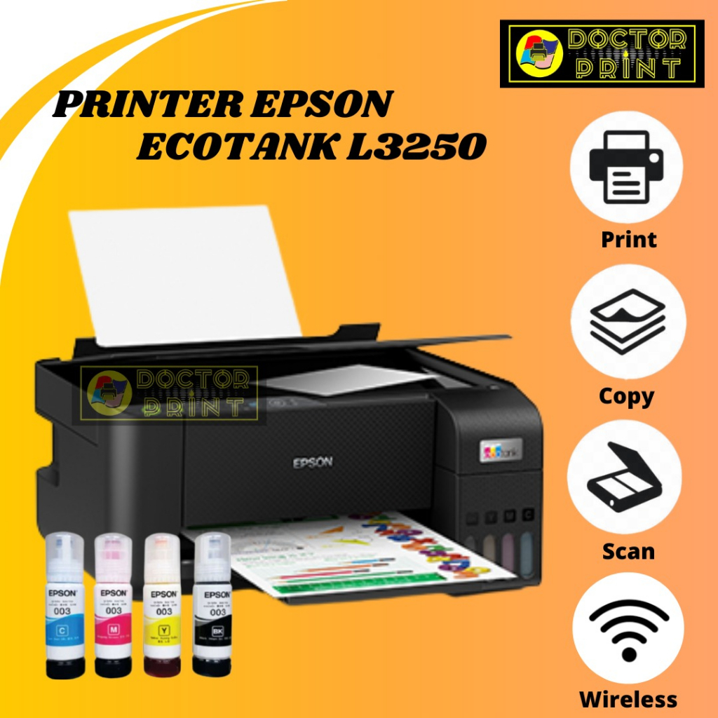 Jual Printer Epson L3250 Print Scan Copy Wireless | Shopee Indonesia