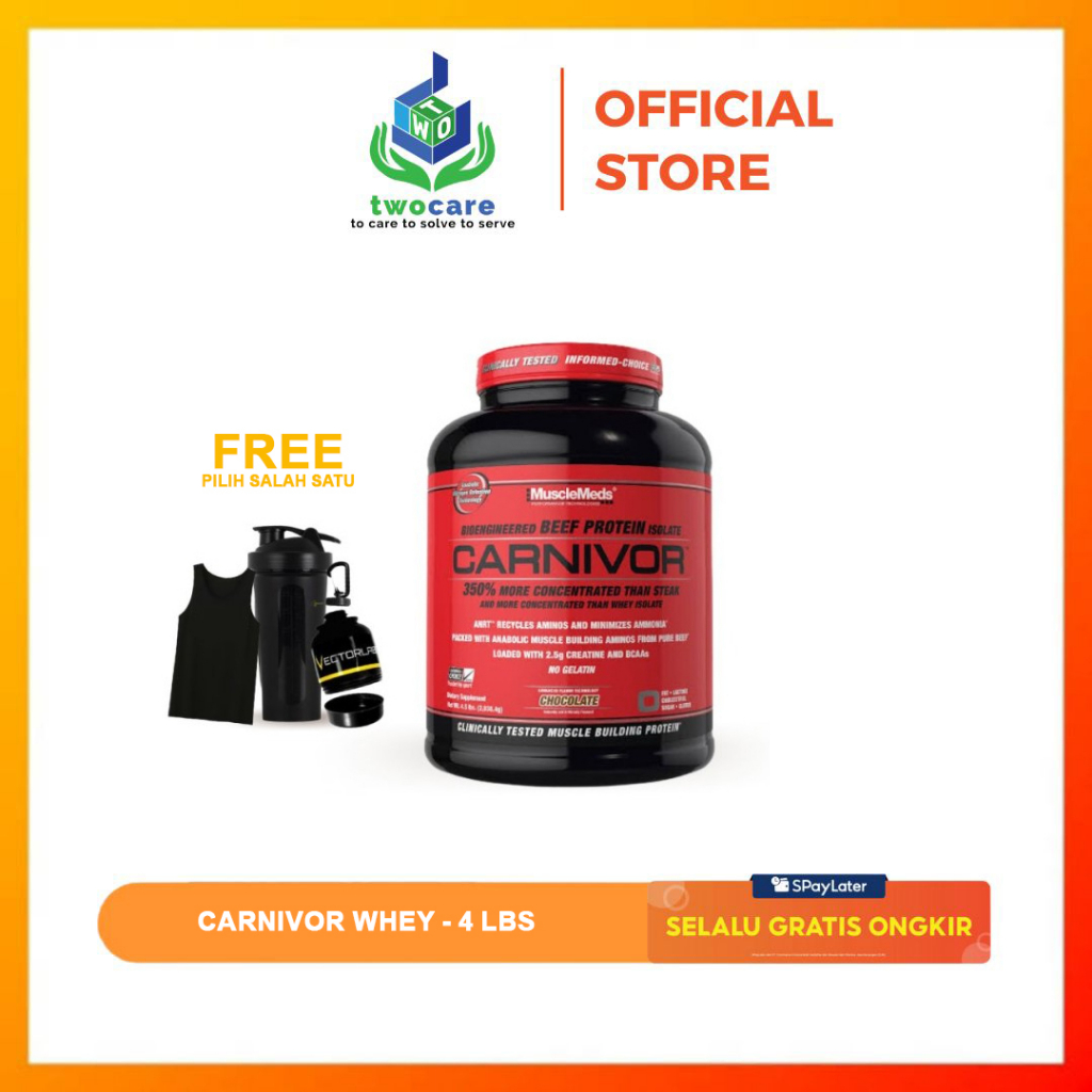 Jual CARNIVOR WHEY 4 LBS / WHEY PROTEIN / BEEF PROTEIN / SUPLEMEN ...