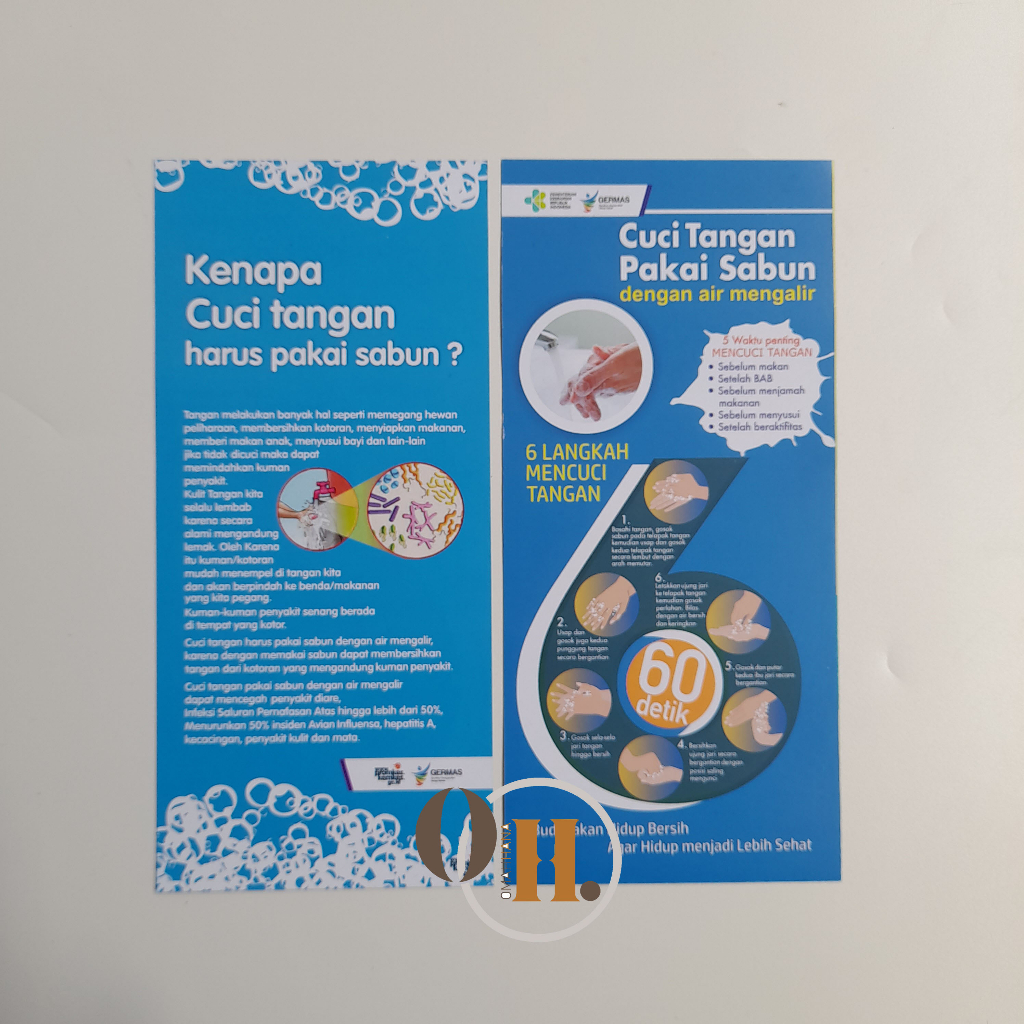 Jual Flyer Cara Cuci Tangan - Flyer PHBS - Flyer CTPS - GERMAS | Shopee ...