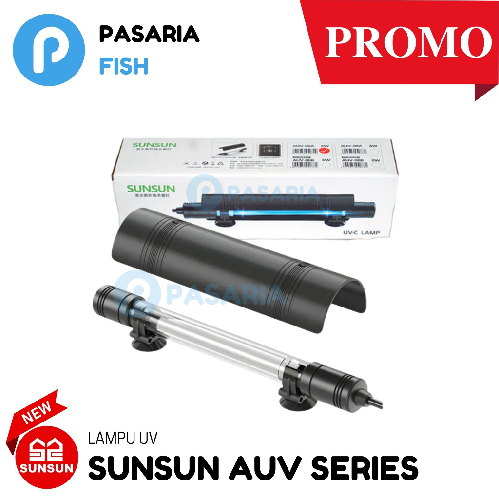 Jual PROMO SUNSUN Lampu AUV 3w 6w 8w 12w 14 watt UV Chamber/Filter ...