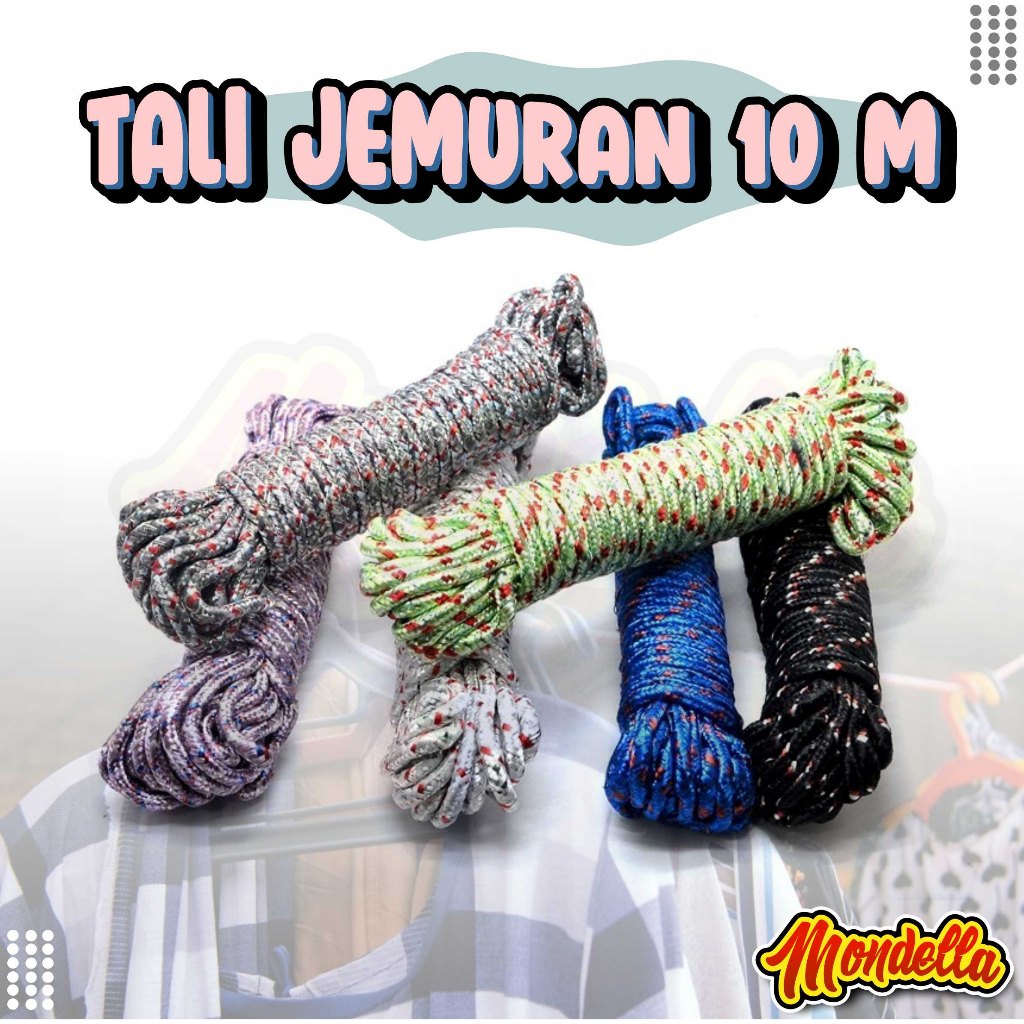 Jual Tali Jemuran Panjang 10 Meter Nilon Sangat Kuat 10m Tambang Nylon ...