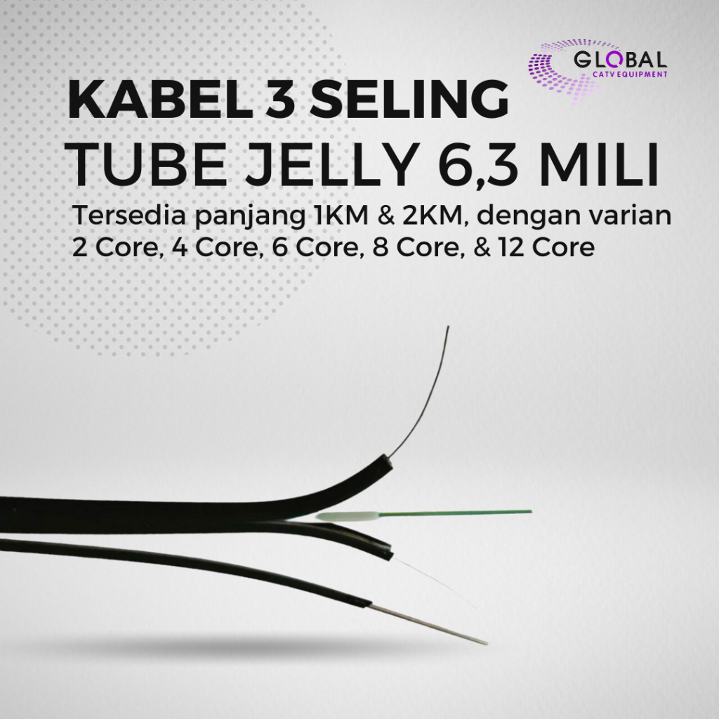 Jual KABEL CORE 3 SELING TUBEJELLY PE TYPE 6,3 MILI 2KM | Shopee Indonesia