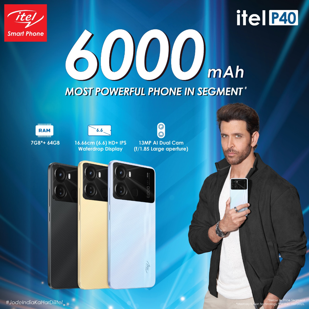 Jual ITEL P40 4/64 RAM 4+3GB ROM 64GB i-Tel P40 4 64 BATERAI 6000MAH ...