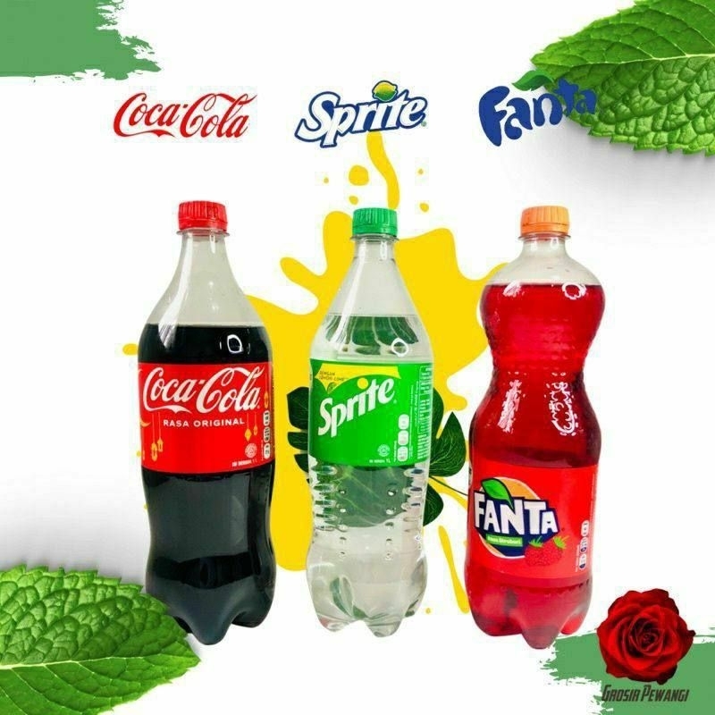 Jual 1L Fanta Strawberry, Sprite, Coca-cola - Botol 1000mL | Shopee ...