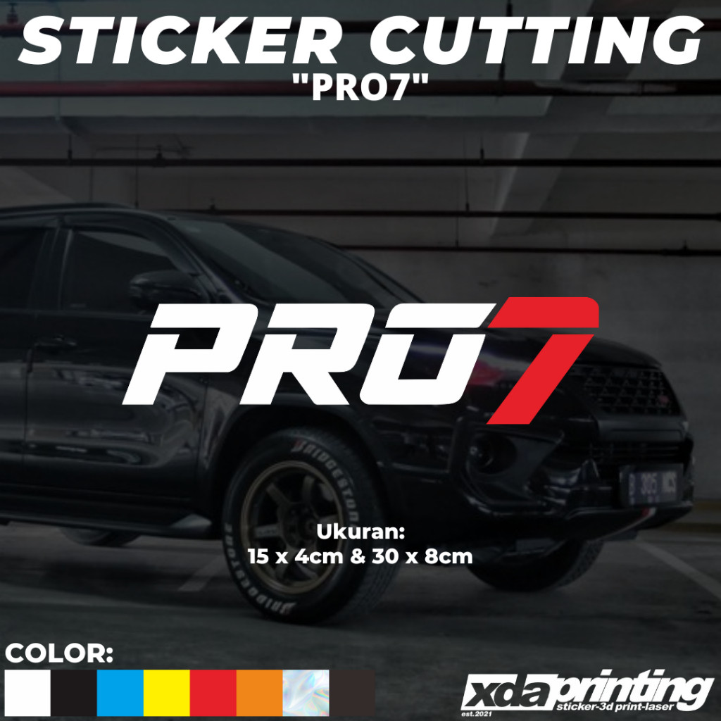 Jual STIKER/STICKER CUTTING PRO7 LAMPU BILED PROJIE PAJERO FORTUNER ...
