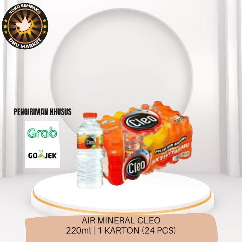 Jual CLEO BOTOL KECIL | AIR MINERAL CLEO BOTOL | 220ml | 1 Karton (24pcs) | Shopee Indonesia