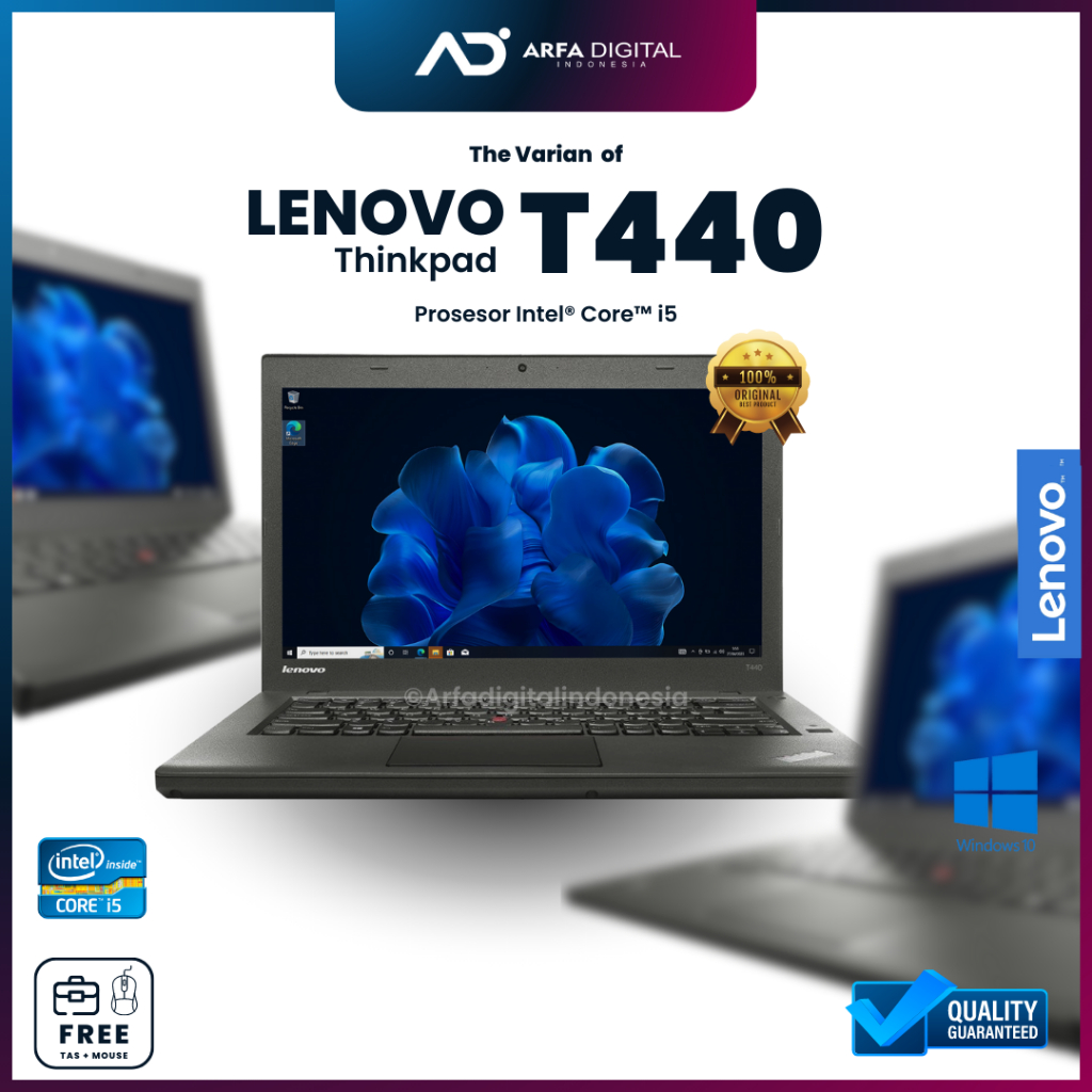 Jual Lenovo Thinkpad T440, T440p, L440 Intel Core i5-4200M RAM 8GB SSD 256GB 14" HD Berkualitas ...