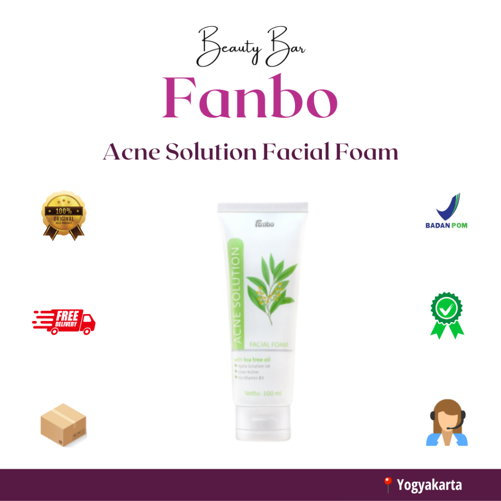 Jual Fanbo Acne Solution Facial Foam 100ml | Shopee Indonesia