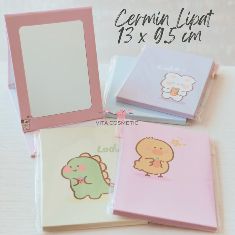 Jual Cermin Rias Model Notebook / Cermin Kaca Rias Lipat Sedang ...