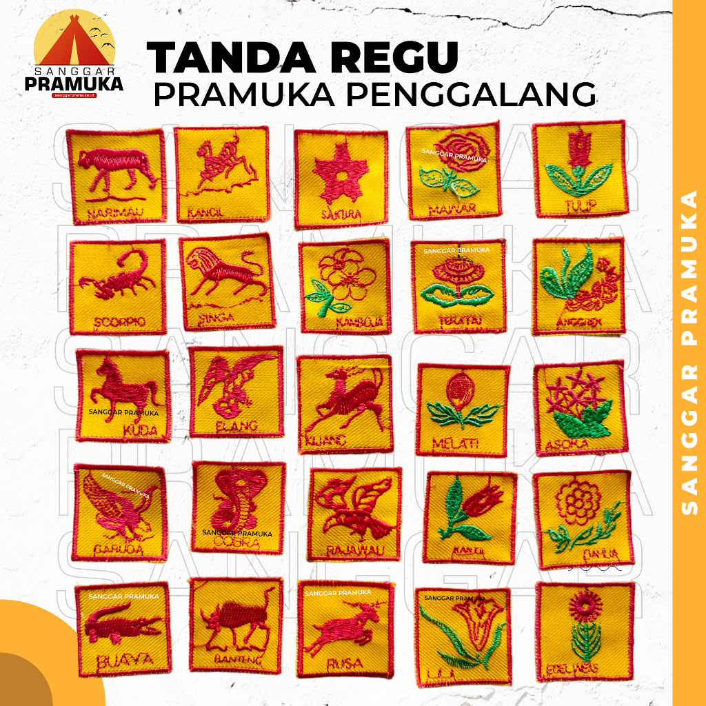 Jual Tanda Regu / Tanda Regu Pramuka / Tanda Regu Pramuka Penggalang ...