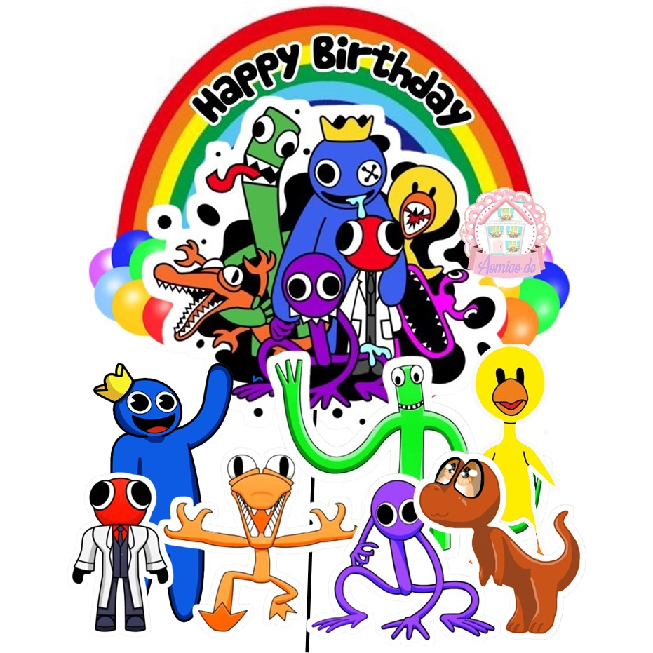 Jual Rainbow Friends Cake Topper | Shopee Indonesia