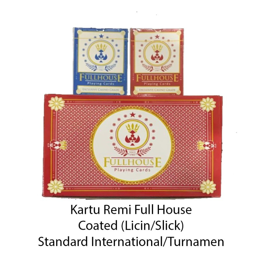 Jual NUZ Kartu Remi Full House - Licin, Glossy, Slick - Standar ...