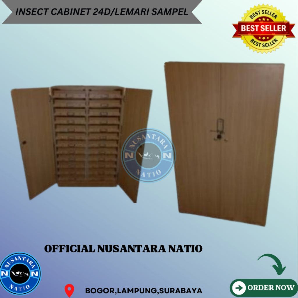 Jual INSECT CABINET / Lemari Sampel 24D (Lemari penyimpanan serangga ...