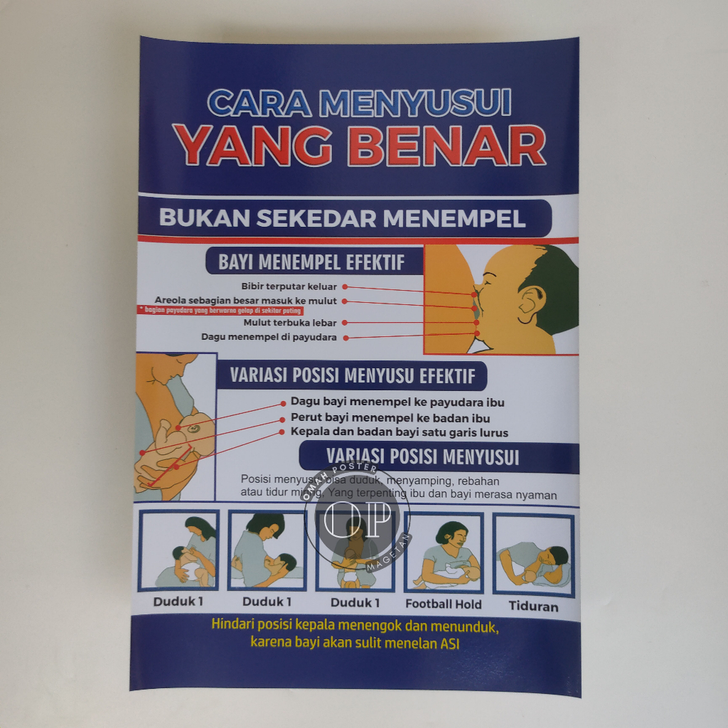 Jual Poster Cara Menyusui yang Benar - Poster ASI - ASI Eksklusif ...
