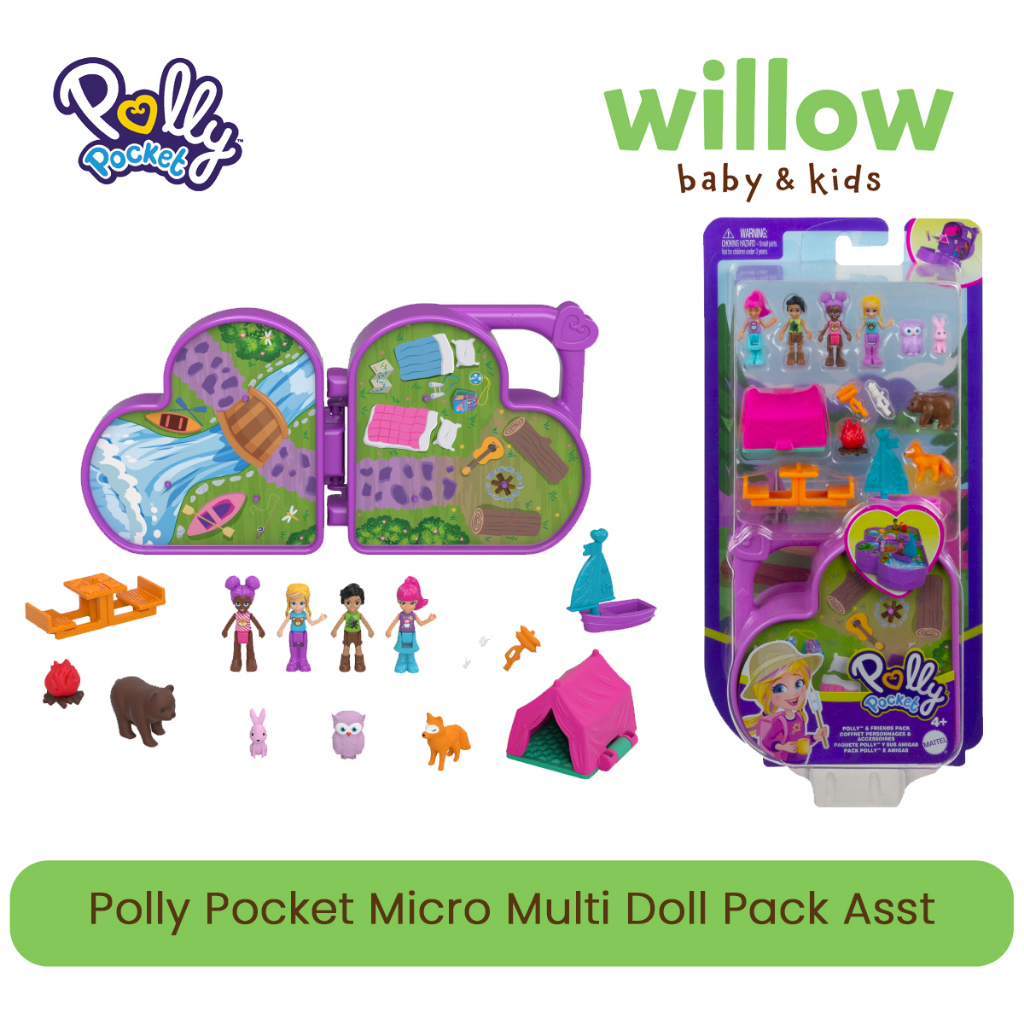 Jual Figure Set - Polly Pocket Micro Multi Doll Pack Asst | Shopee ...