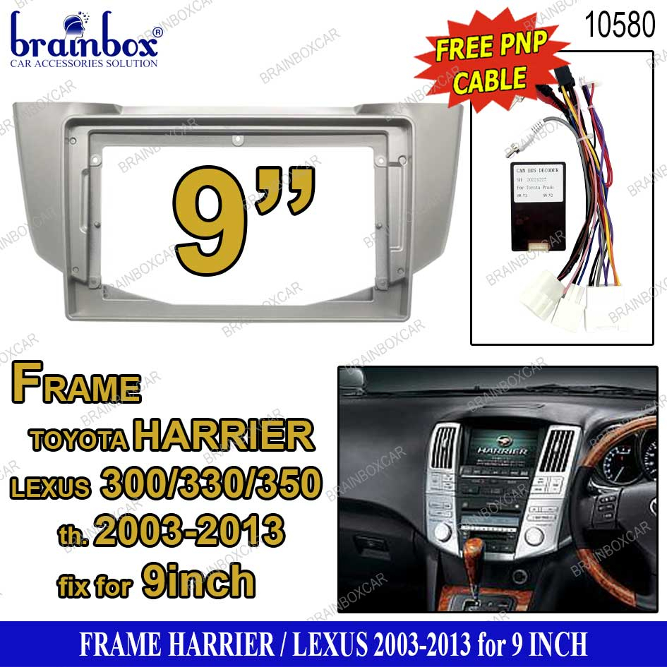 Jual Frame Head Unit Toyota Harrier 9 Inch Tahun 2003-2013 Bingkai ...