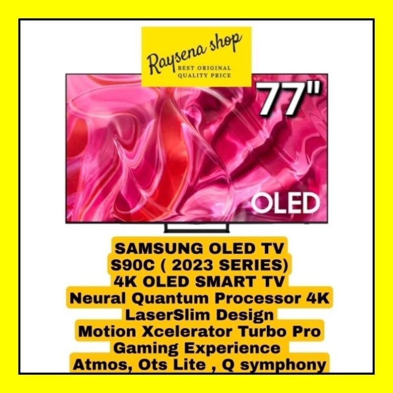 Jual SAMSUNG 77S90C / QA77S90C 4K OLED TV 2023 77 inch | Shopee Indonesia