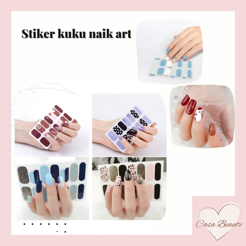 Jual NAIL ART STICKER KOREA | STICKER KUKU KUALITAS BAGUS | NAIL ART ...