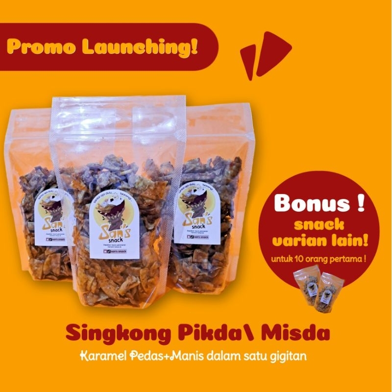 Jual San's Snack | Keripik Singkong Pedas Manis| Manggleng | Keripik ...