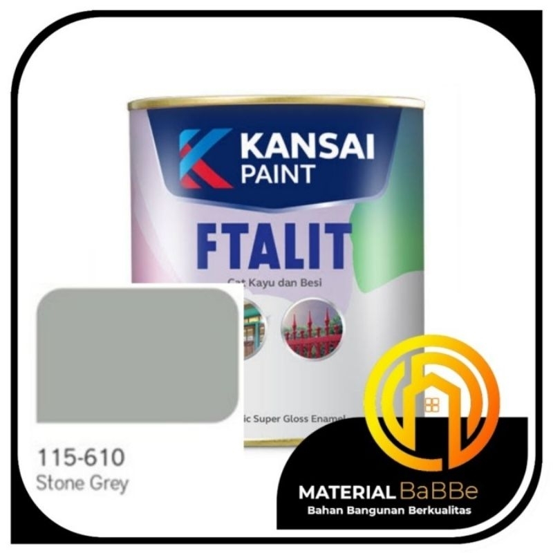 Jual Ftalit 610 Stone Grey 1 kg | Kansai Paint Cat Kayu dan Besi ...