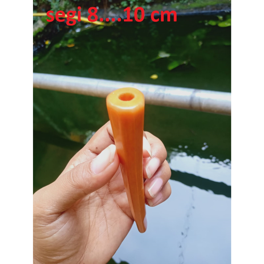 Jual PIPA ONCE CANGKLONG KAYU KRISTAL GADING SEGI 8, PANJANG 10 CM ...