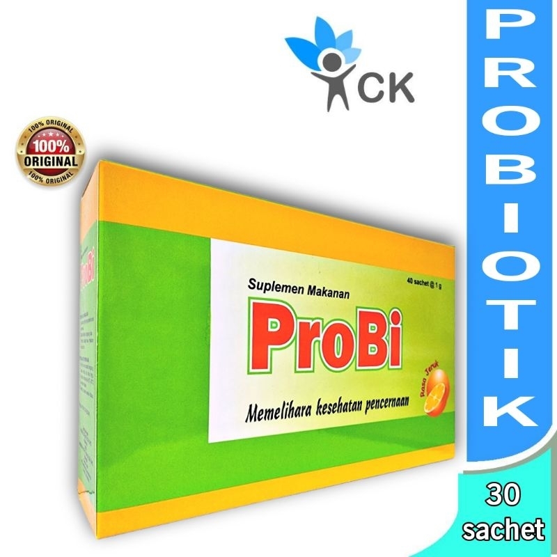 Jual ProBi SACHET BOX ISI 40 RASA JERUK probiotik dan multivitamin ...