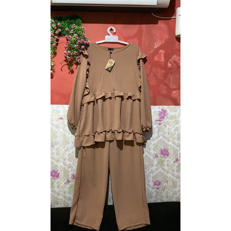 Jual SET LONG TUNIK KRINKEL PREMIUM/ONE SET KRINKEL PREMIUM/SET KRINKEL ...