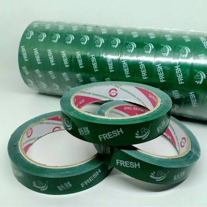 Jual Lakban Sayur Fresh Vegetables Lakban Hijau Tape Isolasi Sayuran ...