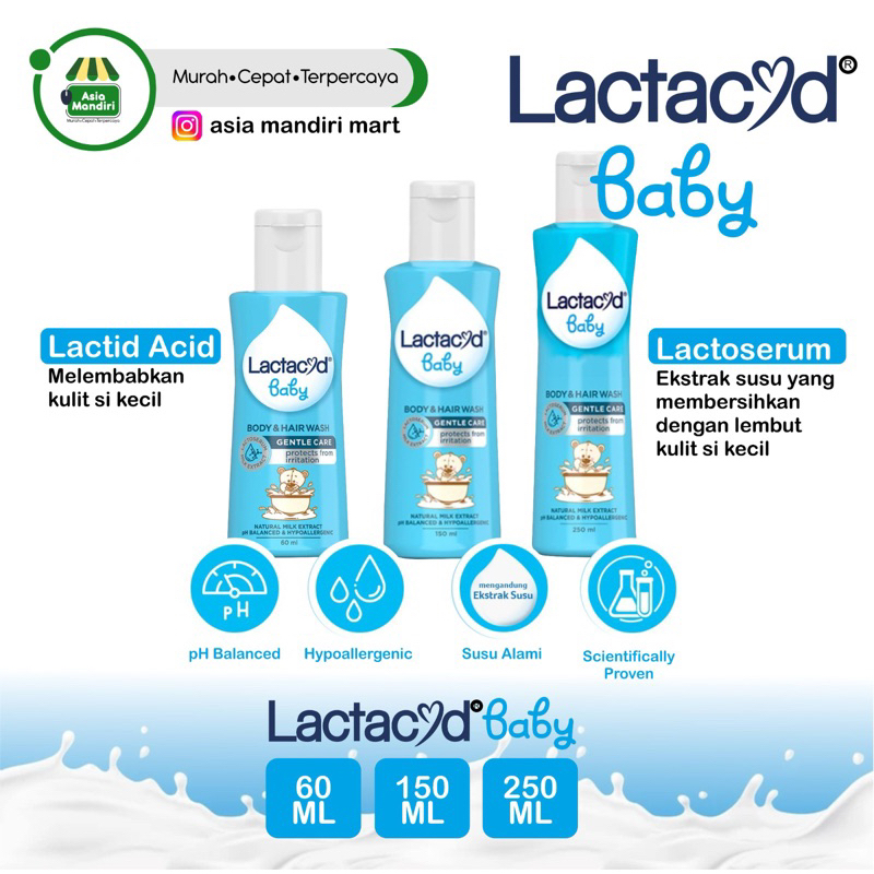 Jual LACTACYD BABY 60ML / 150ML / 250ML/ACTIVE PLAY 250ML | Shopee ...