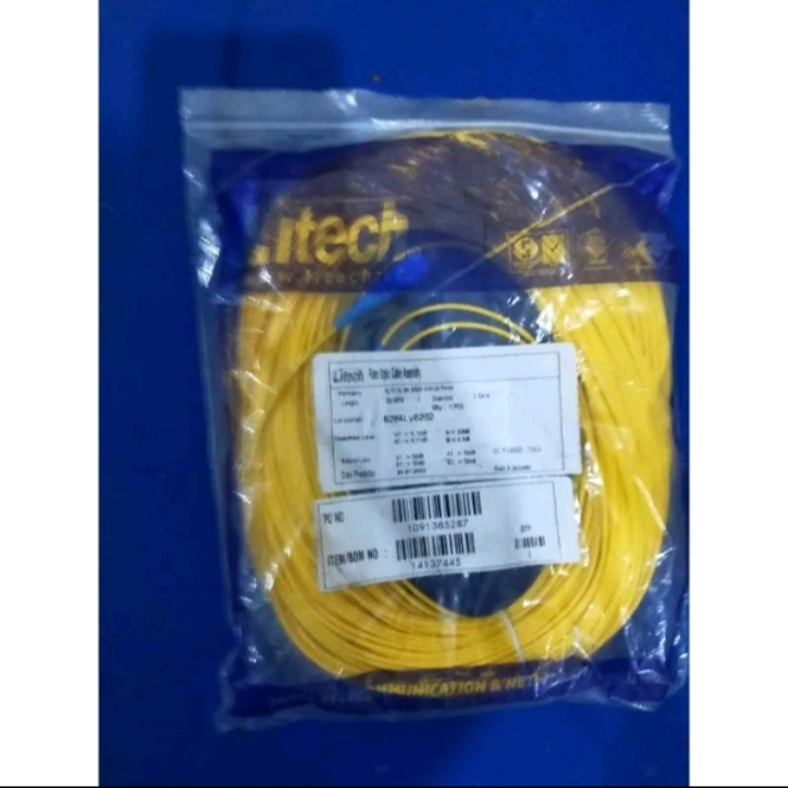 Jual patch cord/patch core duplex merk litech SC SC upc 30 meter ...