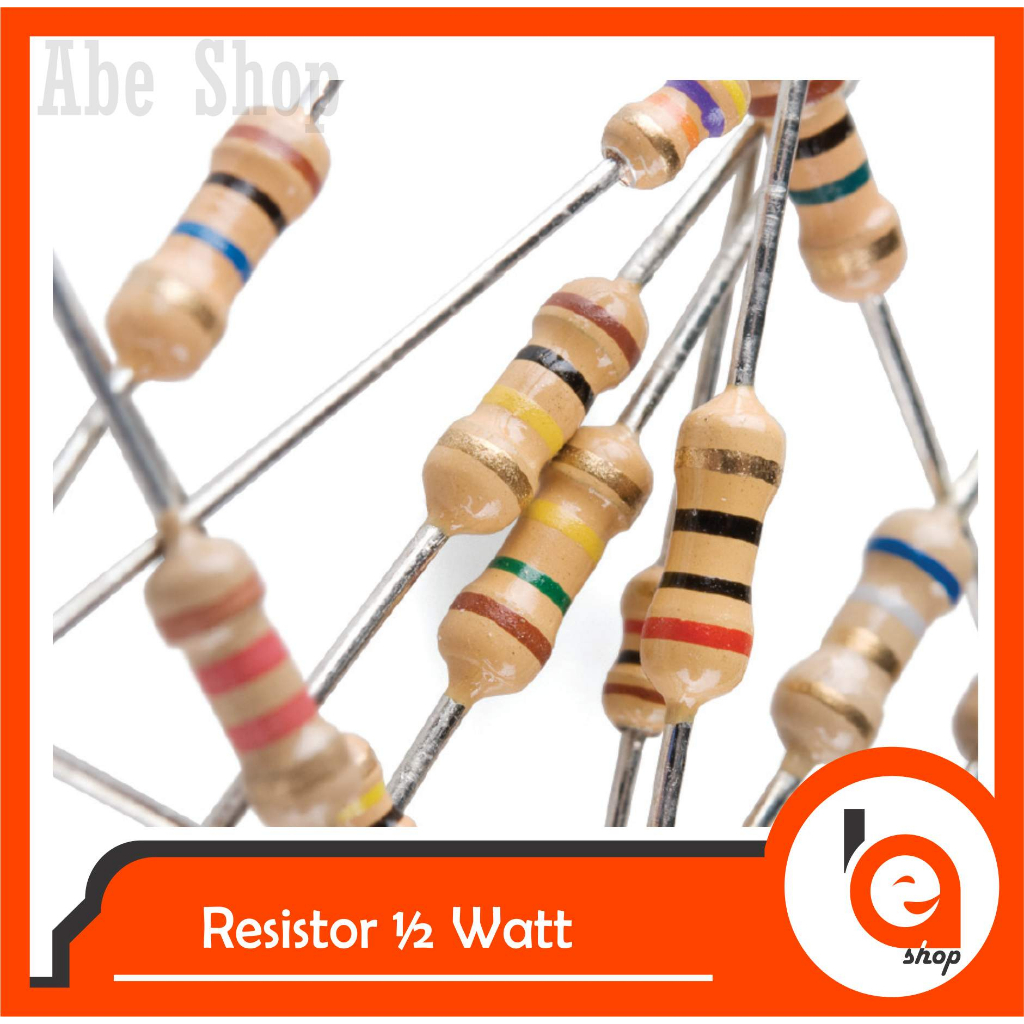 Jual Resistor 1/2 Watt Hambatan Setengah Ohm W WAT | Shopee Indonesia