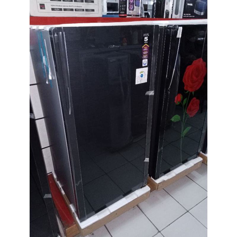Jual KULKAS POLYTRON PRA 17 DMY 1 PINTU KACA | Shopee Indonesia