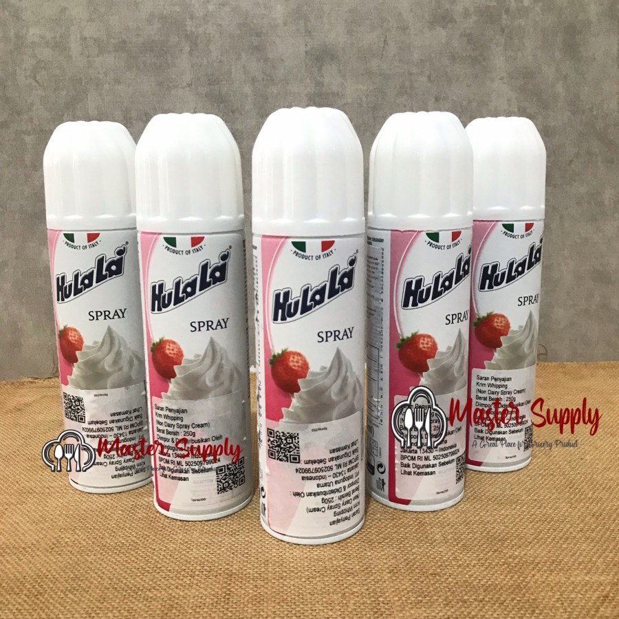 Jual HULALA SPRAY WHIPPING AEROSOL 250 ML / WHIPPING KOCOK NON DAIRY | Shopee Indonesia