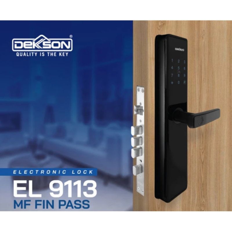 Jual Dekkson Smart Lock Digital Lock Electronic Lock EL 9113 Black+SN ...