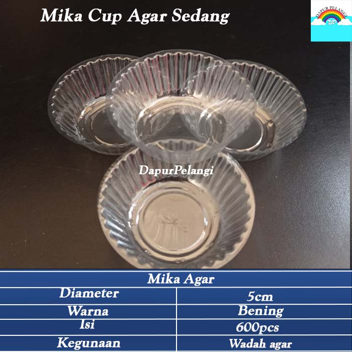 Jual Mika Agar/Mika Plastik/Mika Mega Cup Agar Sedang | Shopee Indonesia