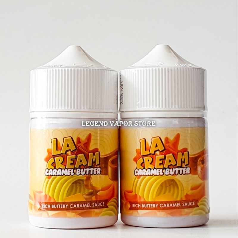 Jual FREEBASE - LIQUID LA CREAM Caramel Butter 60ML 3MG 6MG AUTHENTIC ...