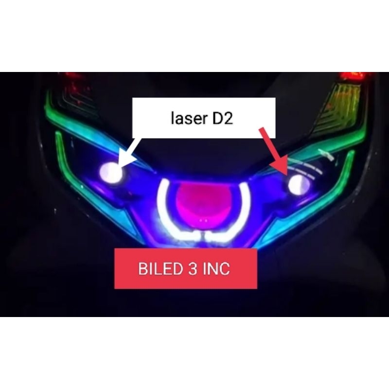 Jual BRAKET LAMPU HEAD LAMP PCX 150/160 SINGLE BILED I LASER D2 ...
