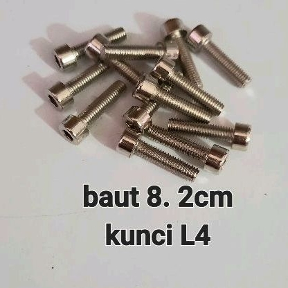 Jual baut 8/m5x2cm L4 paket 10pcs | Shopee Indonesia