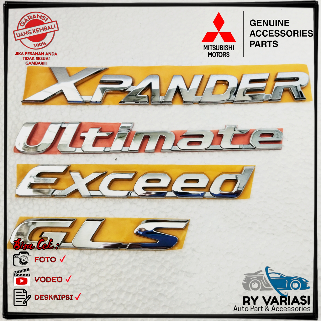 Jual Emblem XPANDER Original/ Emblem Ultimate/ Emblem Exceed/ Emblem ...