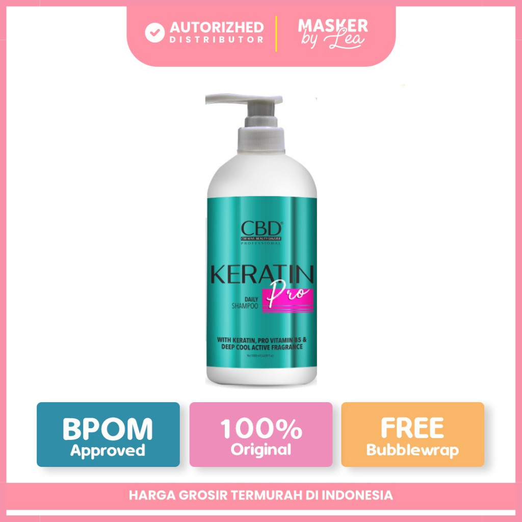 Jual CBD Professional Keratin Pro Daily Shampoo 1000ml / Sampo Keratin ...