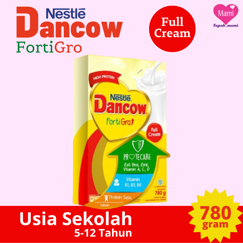 Jual Susu Bubuk Instant Plain, Susu Bubuk Instant Cokelat dan Full Cream DANCOW Fortigro 780g ...
