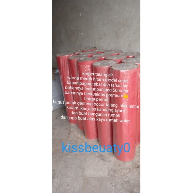 Jual Karpet Talang air merah hitam ukuran 90cm /harga perroll | Shopee ...