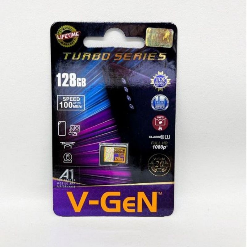 Jual Memory Card V-GeN 128GB Class 10 Turbo Series | Shopee Indonesia
